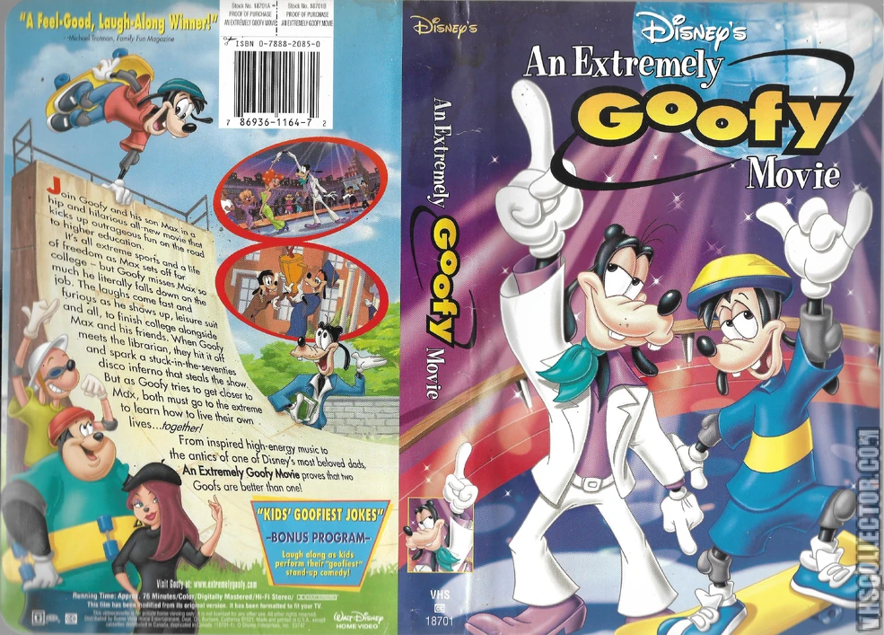 Vhs Disney Movies An Extremely Goofy Movie Goofy Movie