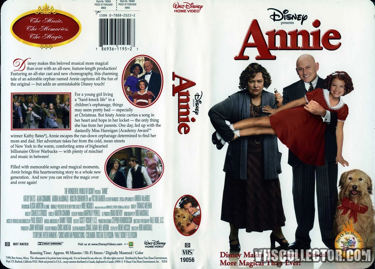 Annie VHS 1999 | Vhs and DVD Credits Wiki | Fandom