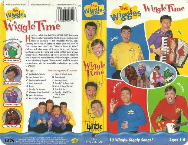 The Wiggles Wiggle Time Vhs