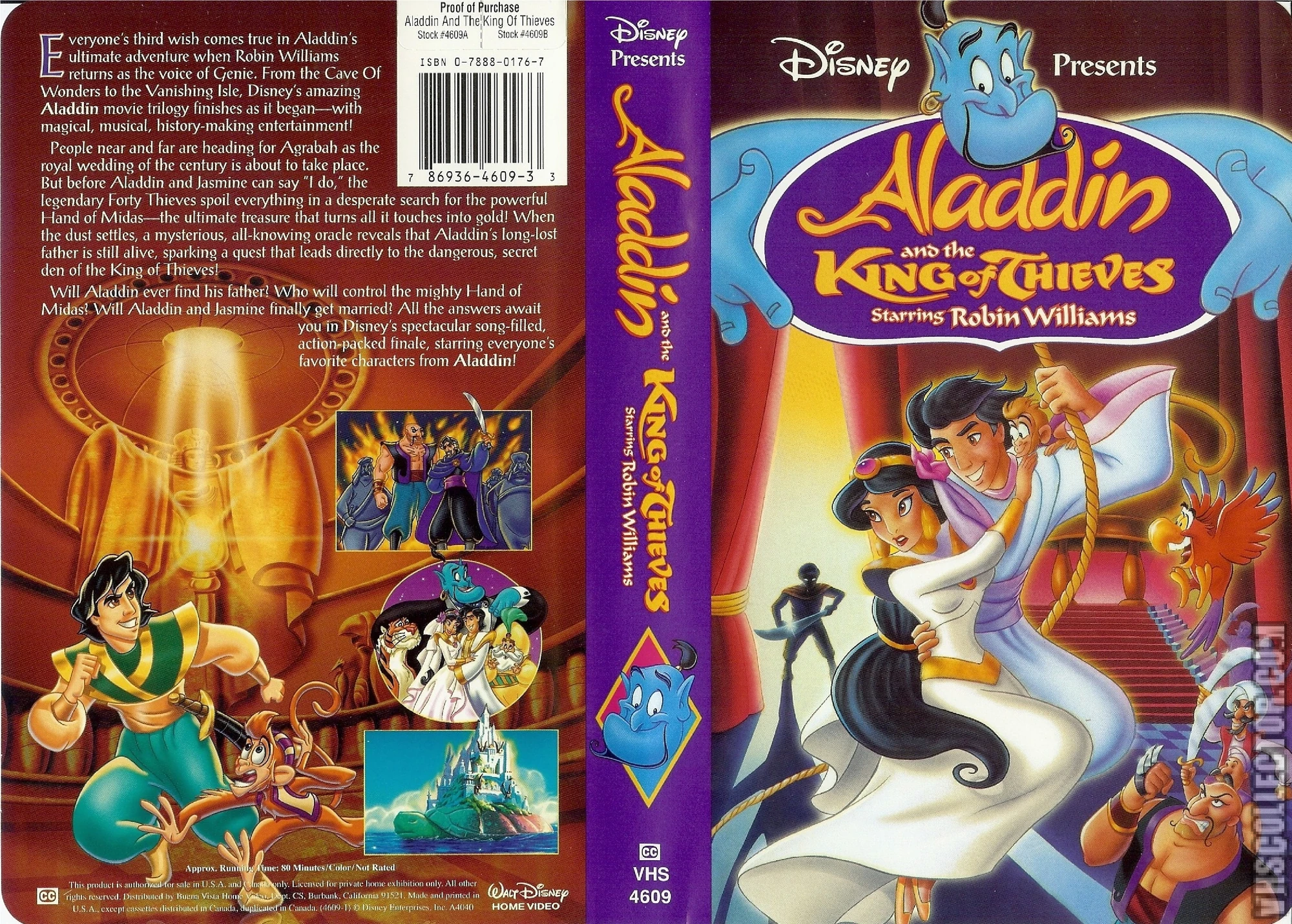 Aladdin and the King of Thieves VHS 1996 | Vhs and DVD Credits Wiki ...