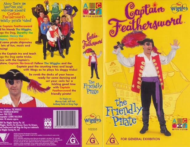 The Wiggles: Captain Feathersword the Friendly Pirate VHS 2000 | Vhs ...