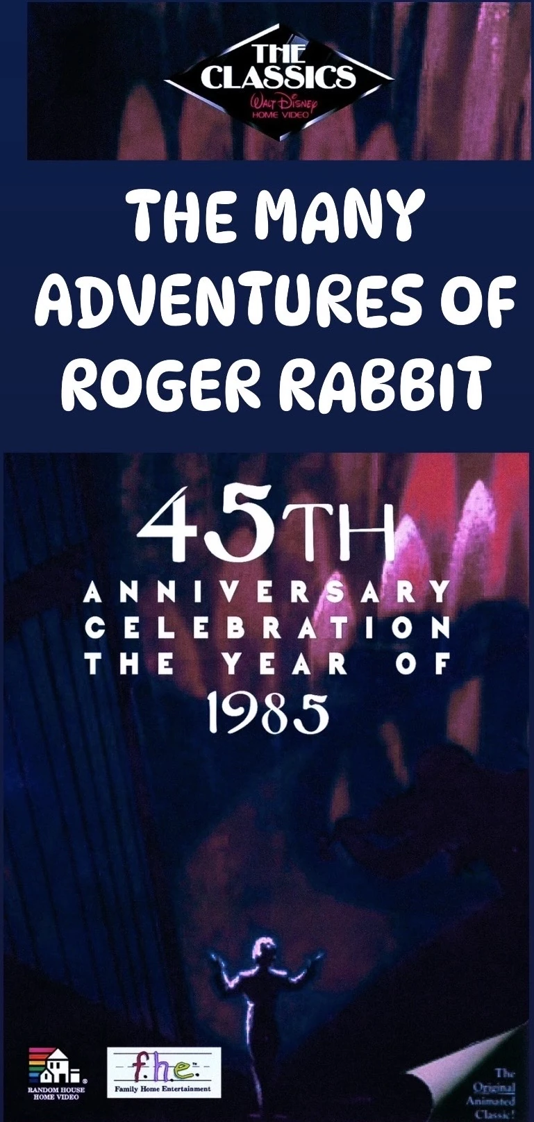 The Many Adventures of Roger Rabbit VHS 1985 | Vhs and DVD Credits Wiki ...