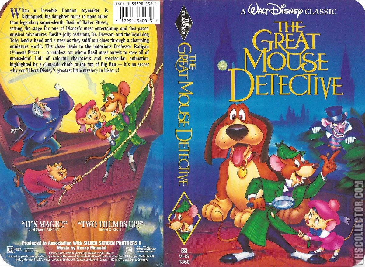Category:The Great Mouse Detective | Vhs and DVD Credits Wiki | Fandom