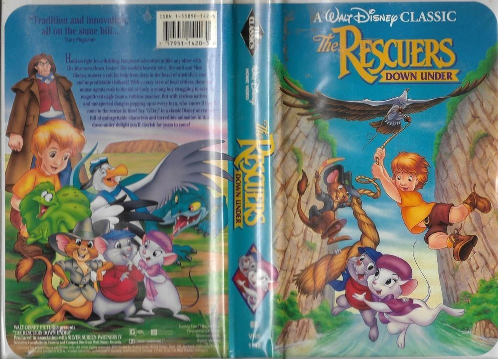 The Rescuers Down Under 1991 Vhs