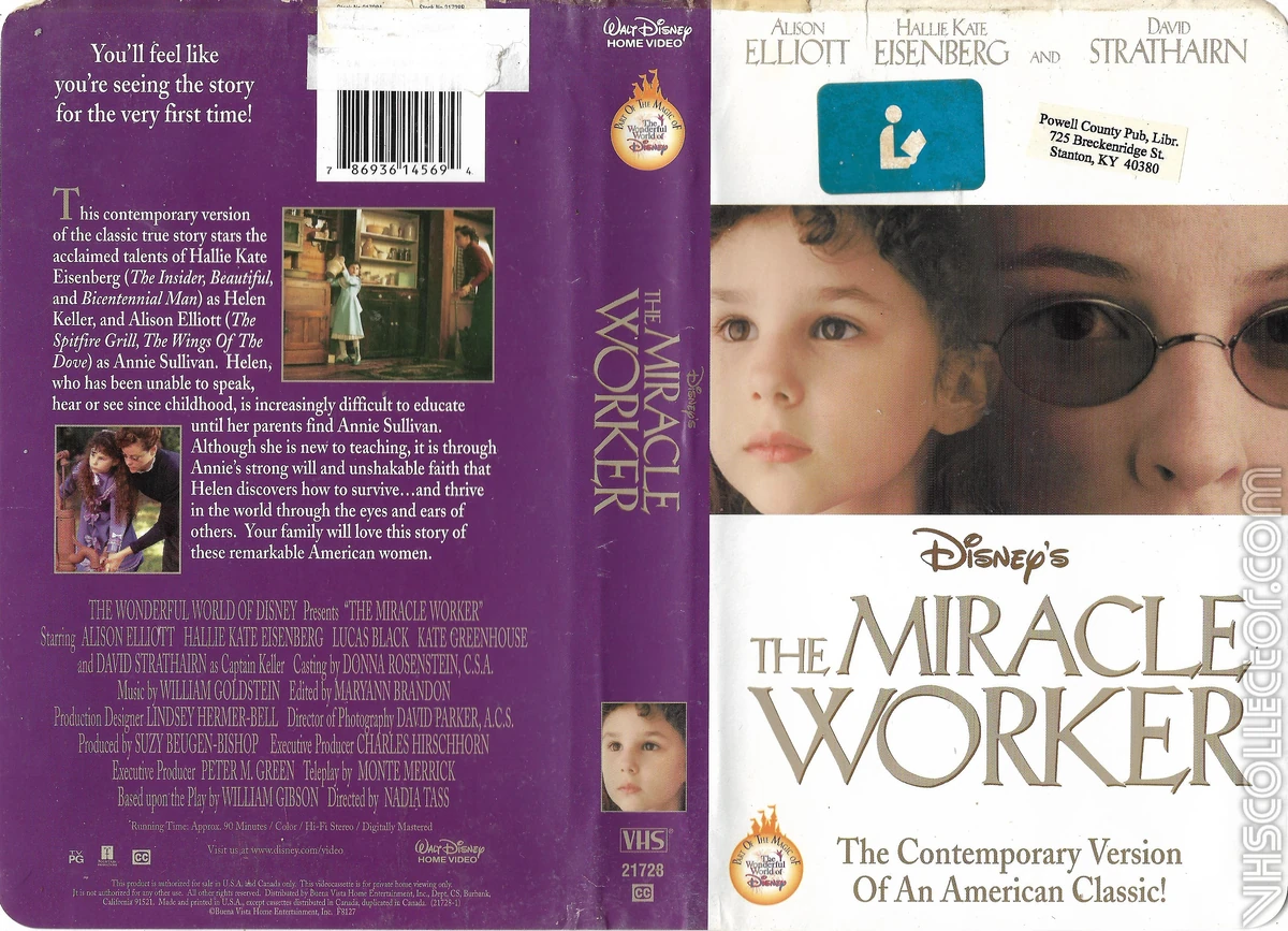 The Miracle Worker VHS 2001 | Vhs and DVD Credits Wiki | Fandom