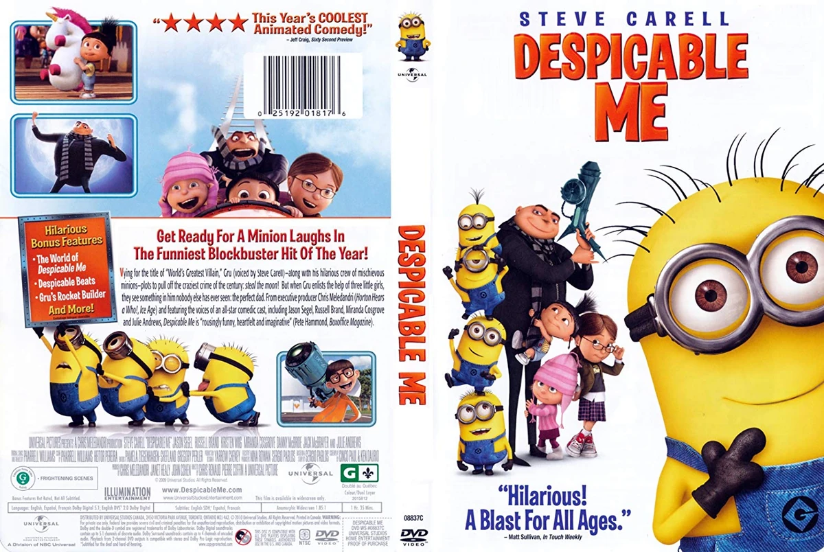 Despicable Me DVD 2010 | Vhs and DVD Credits Wiki | Fandom