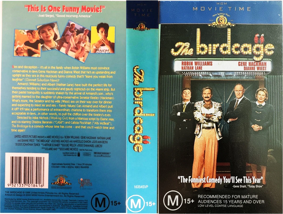 Opening and Closing to The Birdcage (1996) 2000 VHS (Australia) | VHS ...