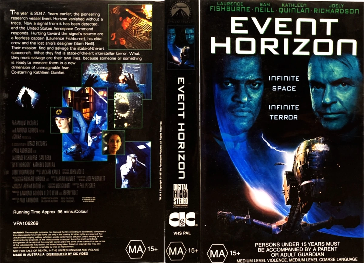 Opening and Closing to Event Horizon (1997) 1998 VHS (Australia) | VHS ...