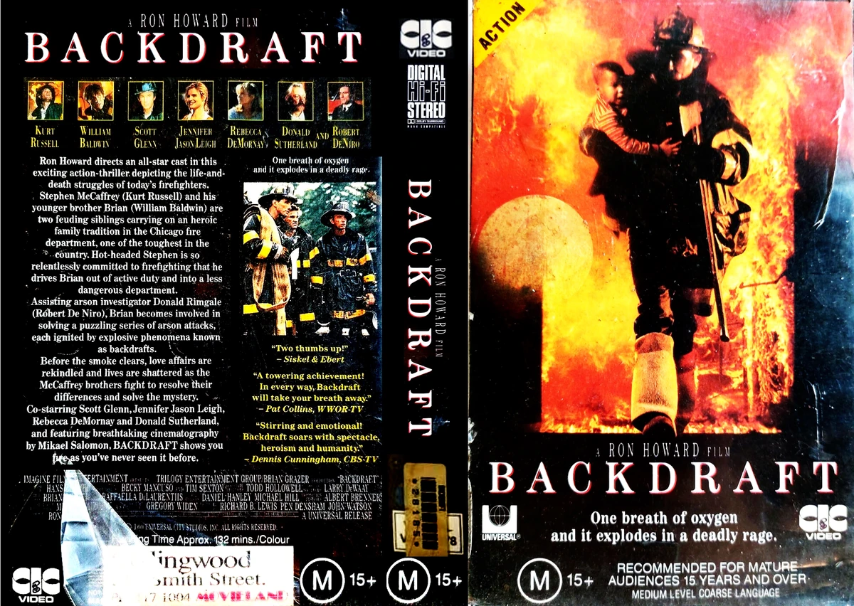 Opening & Closing to Backdraft (1991) 1992 VHS (Australia) | VHS ...