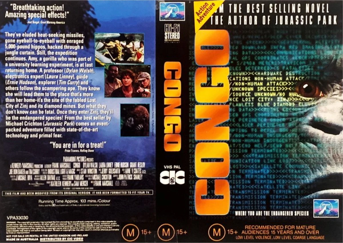Opening and Closing to Congo (1995) 1996 VHS (Australia) | VHS Openings ...