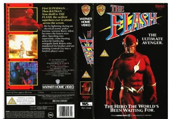 Opening and Closing to The Flash (1990) 1991 VHS (UK) (rental) | VHS ...