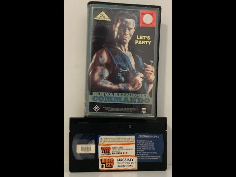 Opening and Closing to Commando (1985) 1986 VHS (Australia) | VHS ...