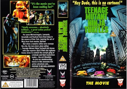 Opening to Teenage Mutant Ninja Turtles (1990) 1991 VHS (UK) (rental ...