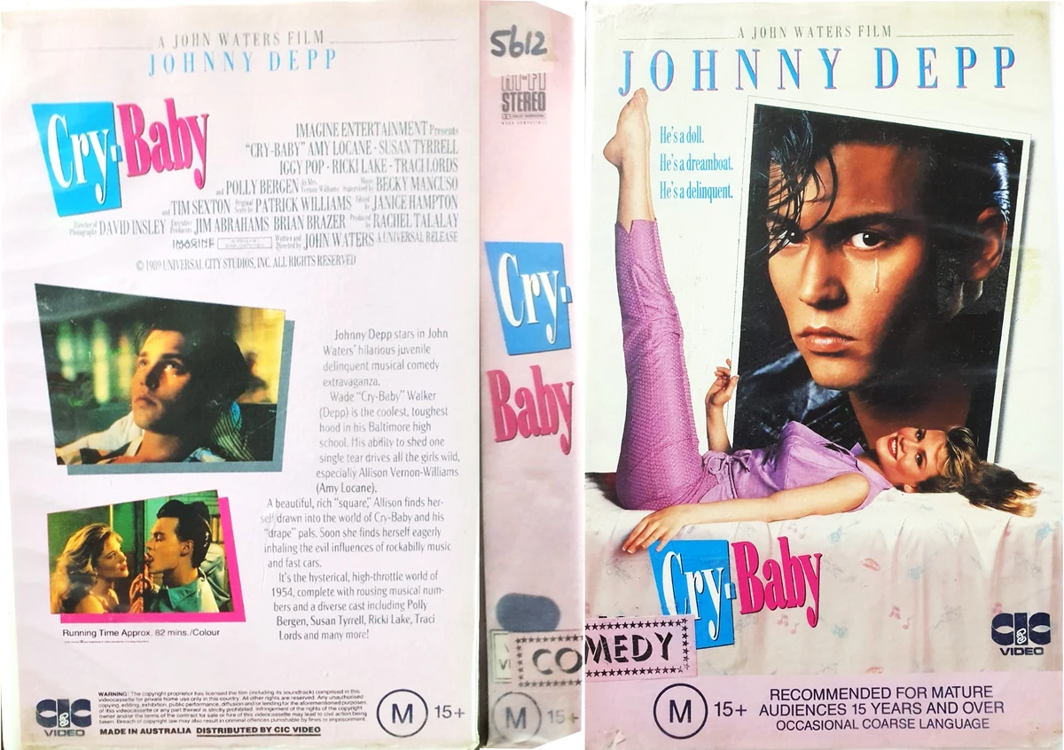 Opening and Closing to Cry-Baby (1990) 1990 VHS (Australia) | VHS ...