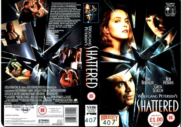 Opening to Shattered (1991) 1992 VHS (UK) (rental) | VHS Openings Wiki | Fandom