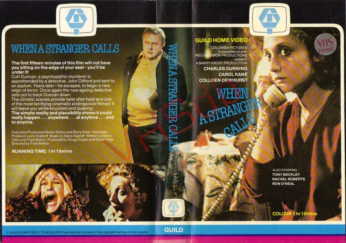 Opening and Closing to When a Stranger Calls (1979) 1981 VHS (UK) (pre ...