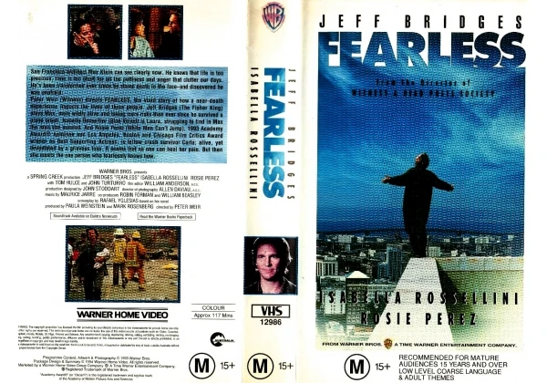 Opening and Closing to Fearless (1993) 1994 VHS (Australia) | VHS Openings Wiki | Fandom
