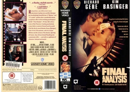 Opening to Final Analysis (1992) 1992 VHS (UK) (rental) | VHS Openings Wiki | Fandom