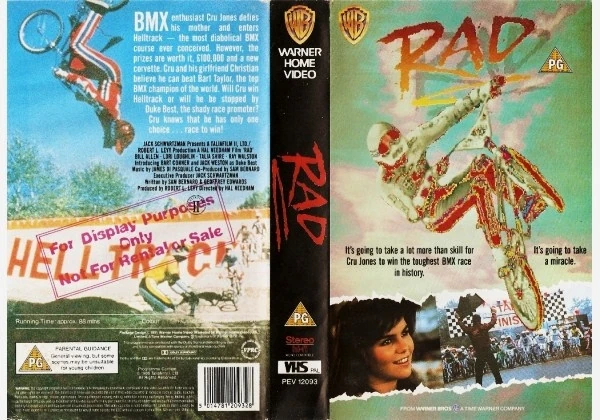 Opening to Rad (1986) 1991 VHS (UK) (rental) | VHS Openings Wiki | Fandom