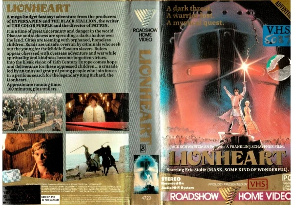 Opening and Closing to Lionheart (1987) 1988 VHS (Australia) | VHS ...