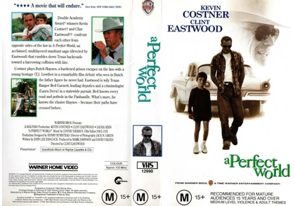 Opening and Closing to A Perfect World (1993) 1994 VHS (Australia ...
