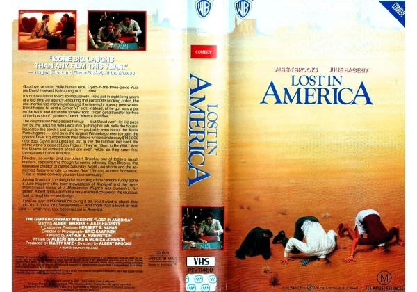 Opening and Closing to Lost in America (1985) 1986 VHS (Australia ...