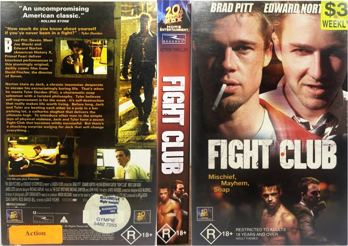 Opening and Closing to Fight Club (1999) 2000 VHS (Australia) | VHS ...