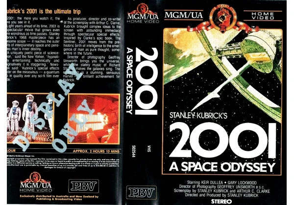 Opening and Closing to 2001: A Space Odyssey (1968) 1983 VHS (Australia ...