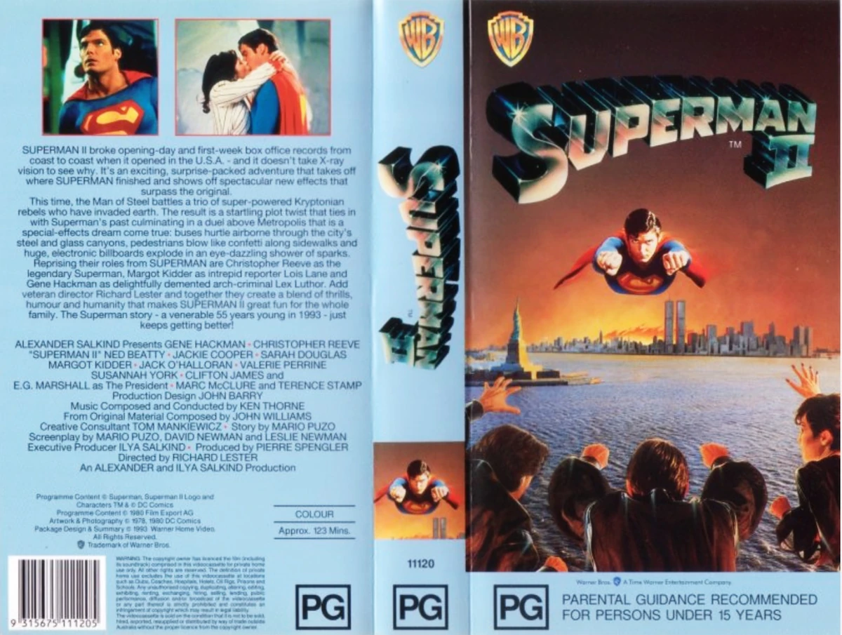 Opening and Closing to Superman II (1980) 1993 VHS (Australia) | VHS ...