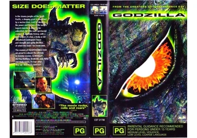 Opening and Closing to Godzilla (1998) 1999 VHS (Australia) | VHS ...