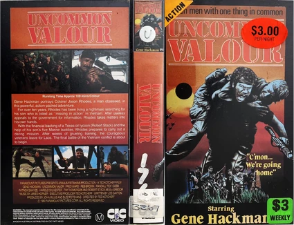 Opening and Closing to Uncommon Valor (1983) 1985 VHS (Australia) | VHS ...