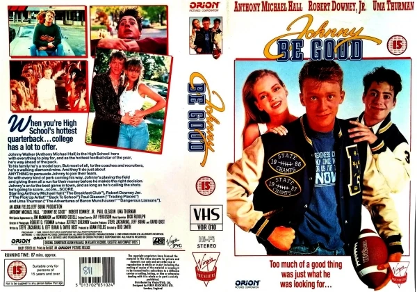 Opening to Johnny Be Good (1988) 1989 VHS (UK) (rental) | VHS Openings Wiki | Fandom