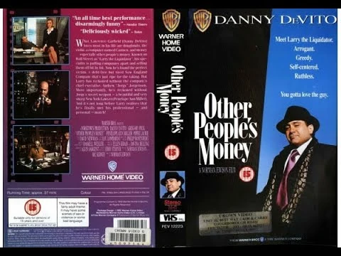 Opening & Closing to Other People's Money (1991) 1992 VHS (UK) (rental ...