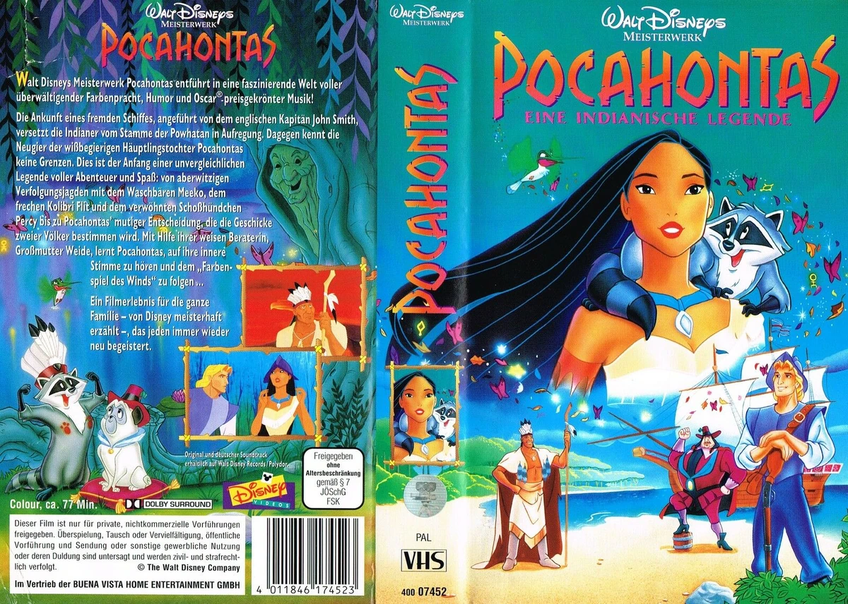 Opening & Closing to Pocahontas (1995) 1996 VHS (Germany) | VHS Openings Wiki | Fandom