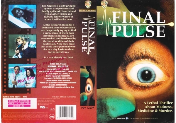 Opening to Final Pulse (1992) 1993 VHS (UK) (rental) | VHS Openings ...