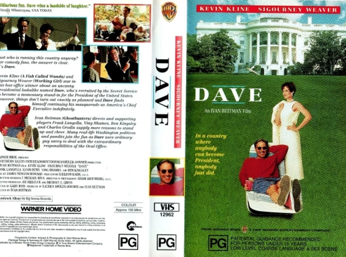 Opening and Closing to Dave (1993) 1994 VHS (Australia) | VHS Openings ...