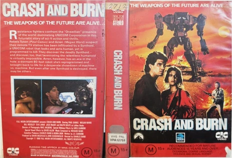 Opening and Closing to Crash and Burn (1990) 1991 VHS (Australia) | VHS ...