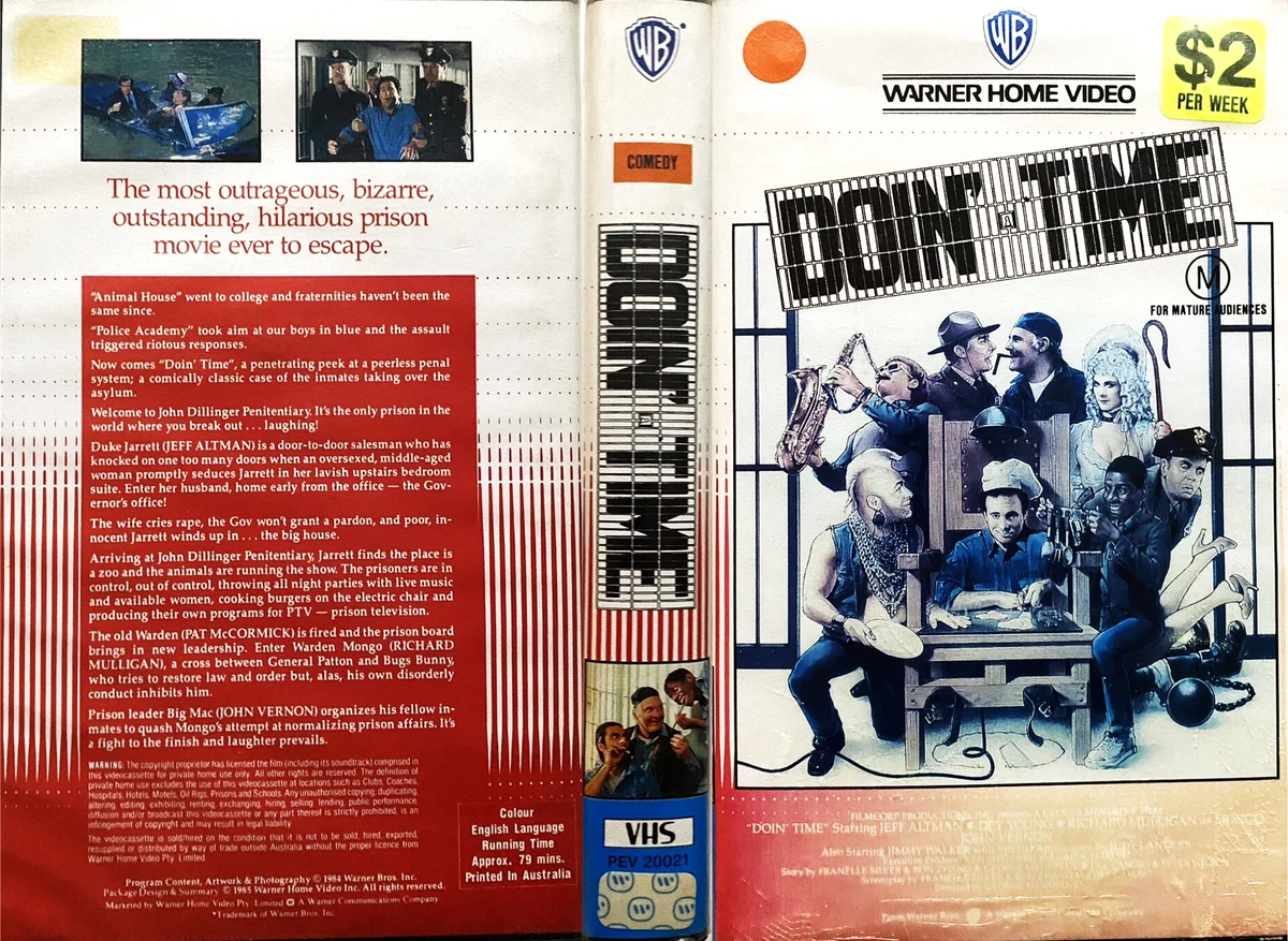 Opening and Closing to Doin' Time (1985) 1986 VHS (Australia) | VHS ...