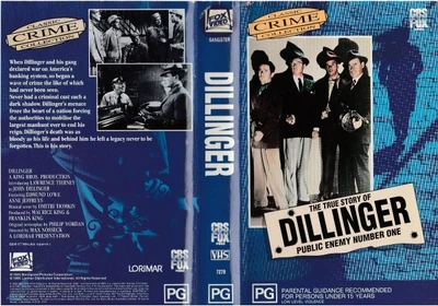 Opening and Closing to Dillinger (1945) 1992 VHS (Australia) | VHS Openings Wiki | Fandom