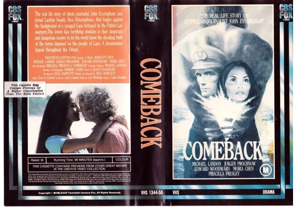 Opening and Closing to Comeback (1982) 1985 VHS (Australia) | VHS ...