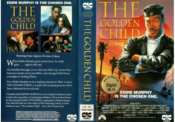 Opening and Closing to The Golden Child (1986) 1987 VHS (Australia ...