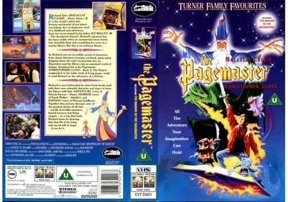 Opening and Closing to The Pagemaster (1994) 1995 VHS (UK) (rental ...
