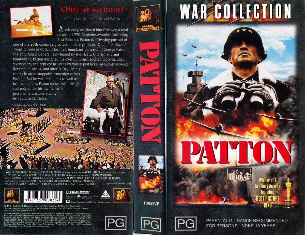 Opening and Closing to Patton (1970) 1999 VHS (Australia) | VHS ...