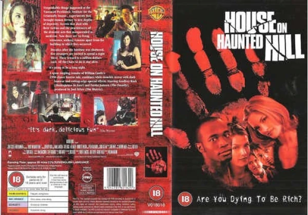 Opening to House on Haunted Hill (1999) 2000 VHS (UK) (rental) | VHS ...