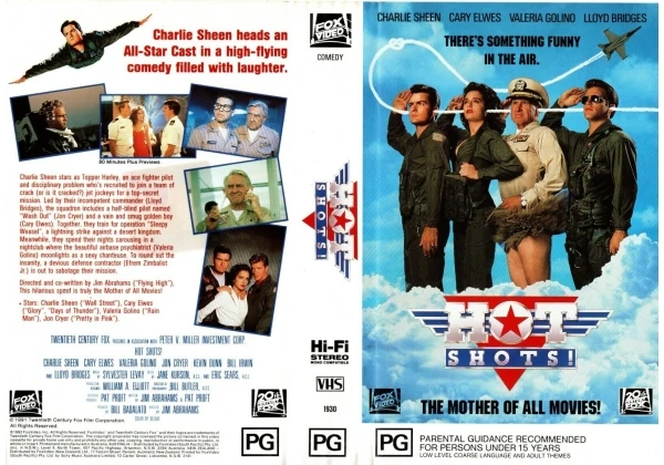 Opening and Closing to Hot Shots (1991) 1992 VHS (Australia) | VHS ...