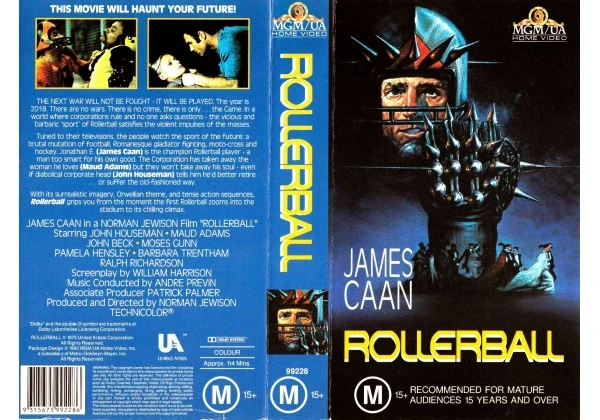 Opening & Closing to Rollerball (1975) 1993 VHS (Australia) | VHS ...