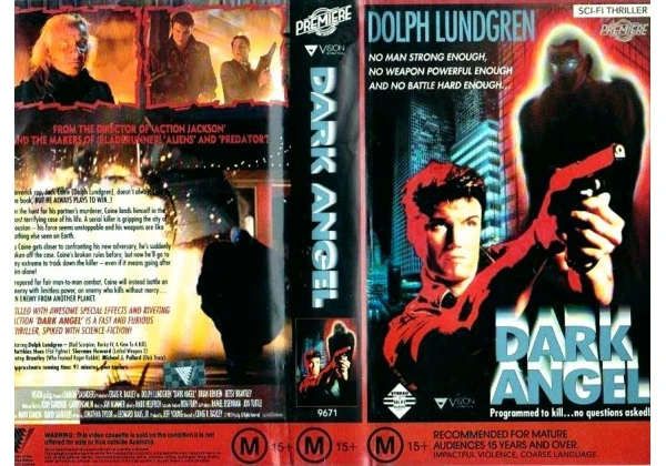 Opening and Closing to Dark Angel (1990) 1990 VHS (Australia) | VHS ...