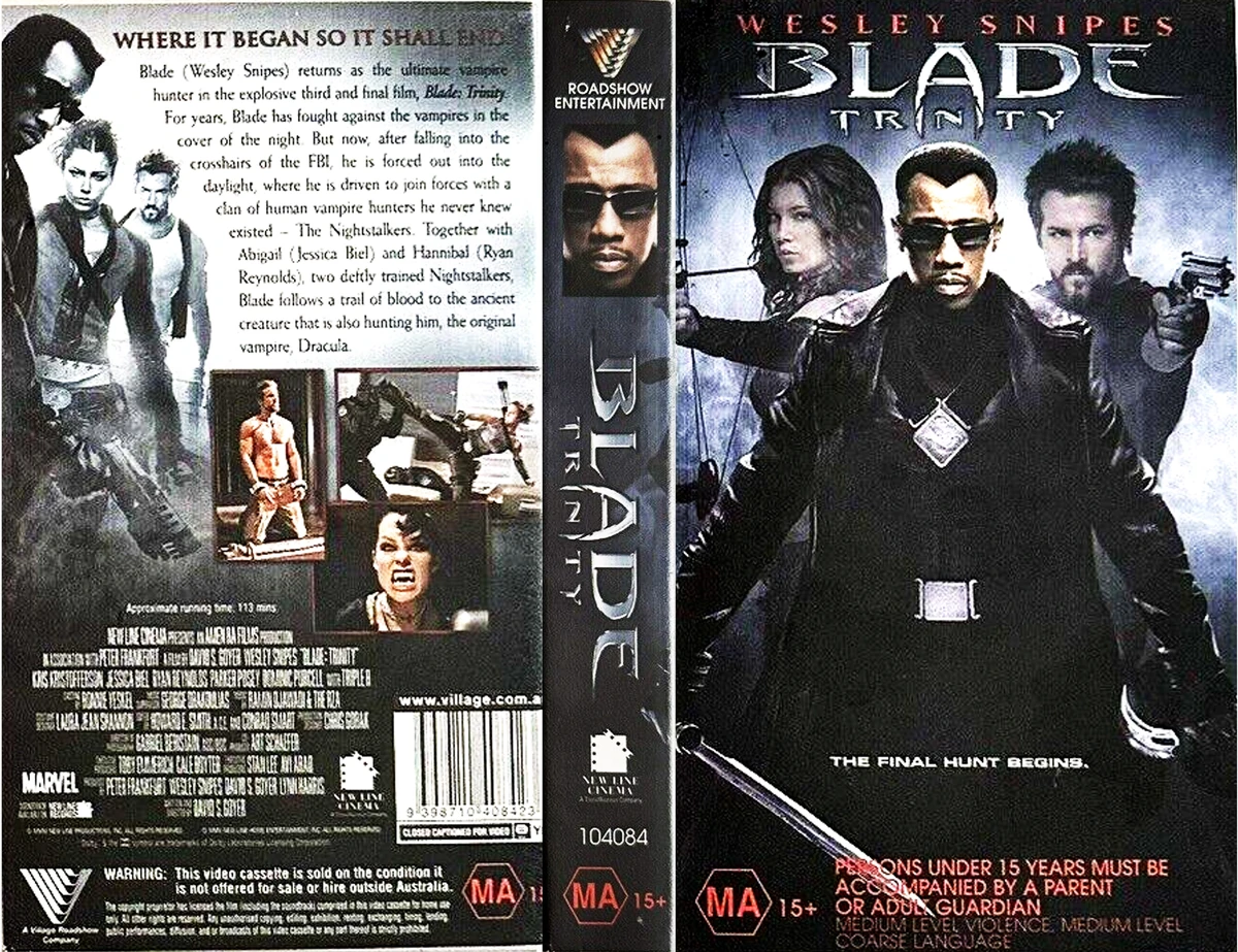 Opening & Closing to Blade Trinity (2004) 2005 VHS (Australia) | VHS ...