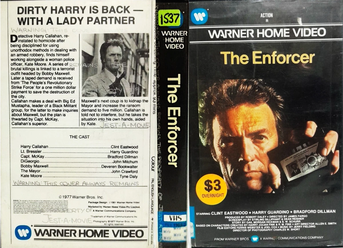 Opening and Closing to The Enforcer (1976) 1981 VHS (Australia) | VHS ...