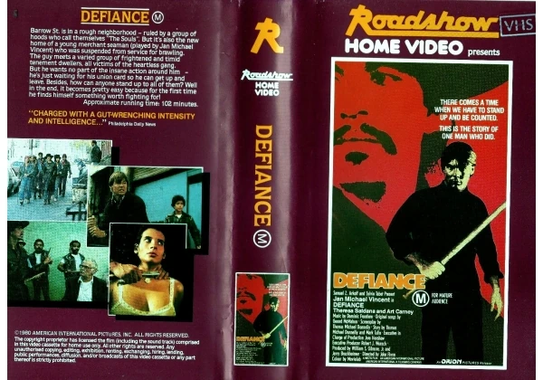 Opening and Closing to Defiance (1980) 1985 VHS (Australia) | VHS ...